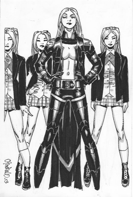 Emma Frost And Midwich Cuckoos In Frank Toast S My Gallery Comic Art